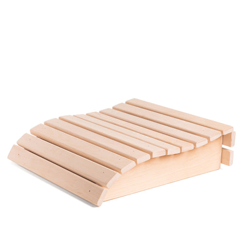 PROSAUNAS Curved Wooden Sauna Headrest for Ultimate Comfort